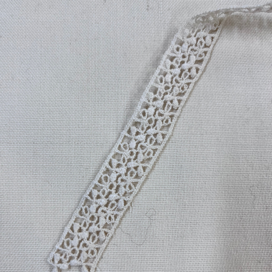 Organic Cotton Lace - Natural Color - Lace-15mm-Natural – Pickering ...